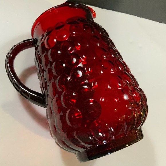 Anchor Hocking | Dining | Pitcher Bubble Ruby Red Glass Anchor Hocking ...
